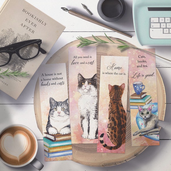 Cats Books and Tea - Etsy