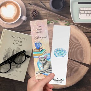 Printable Bookmarks, Cat Lover Bookmarks, Cat Quotes, Cat Lady Gift ...