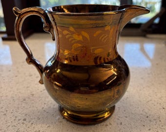 Vintage Lusterware Pitcher - Etsy