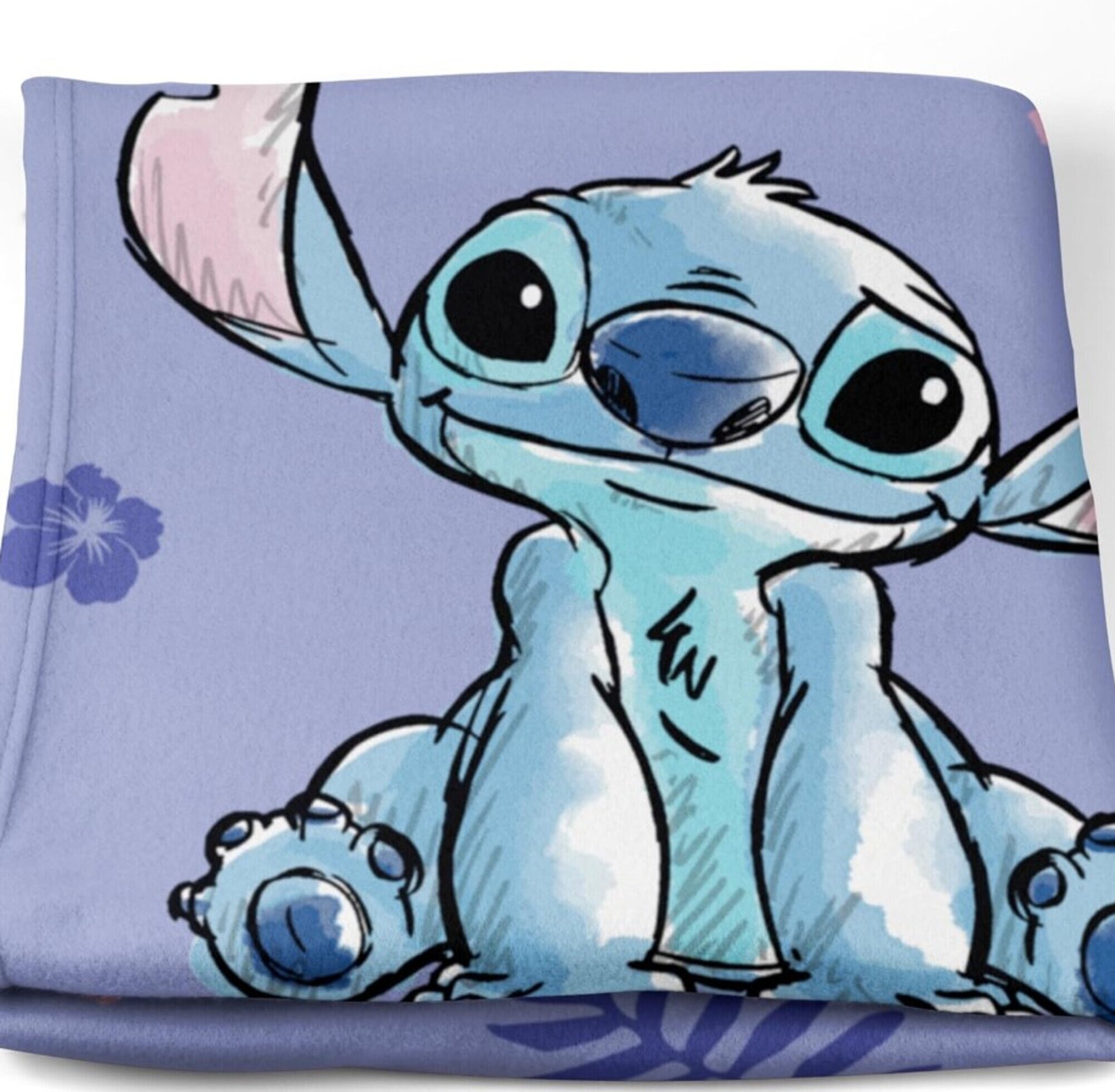 D I S N E Y Stitch Fleece Blanket, Lilo & Stitch Birthday Gift, Ohana ...