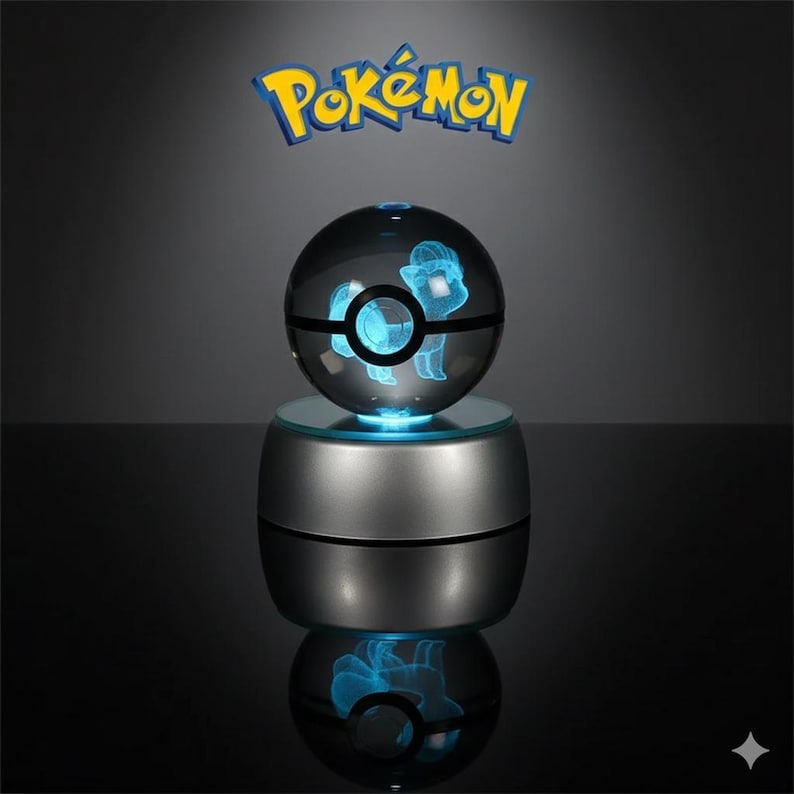 3D Crystal Pokémon Pokéball | LED Anime Collectible (blind Box) - Etsy