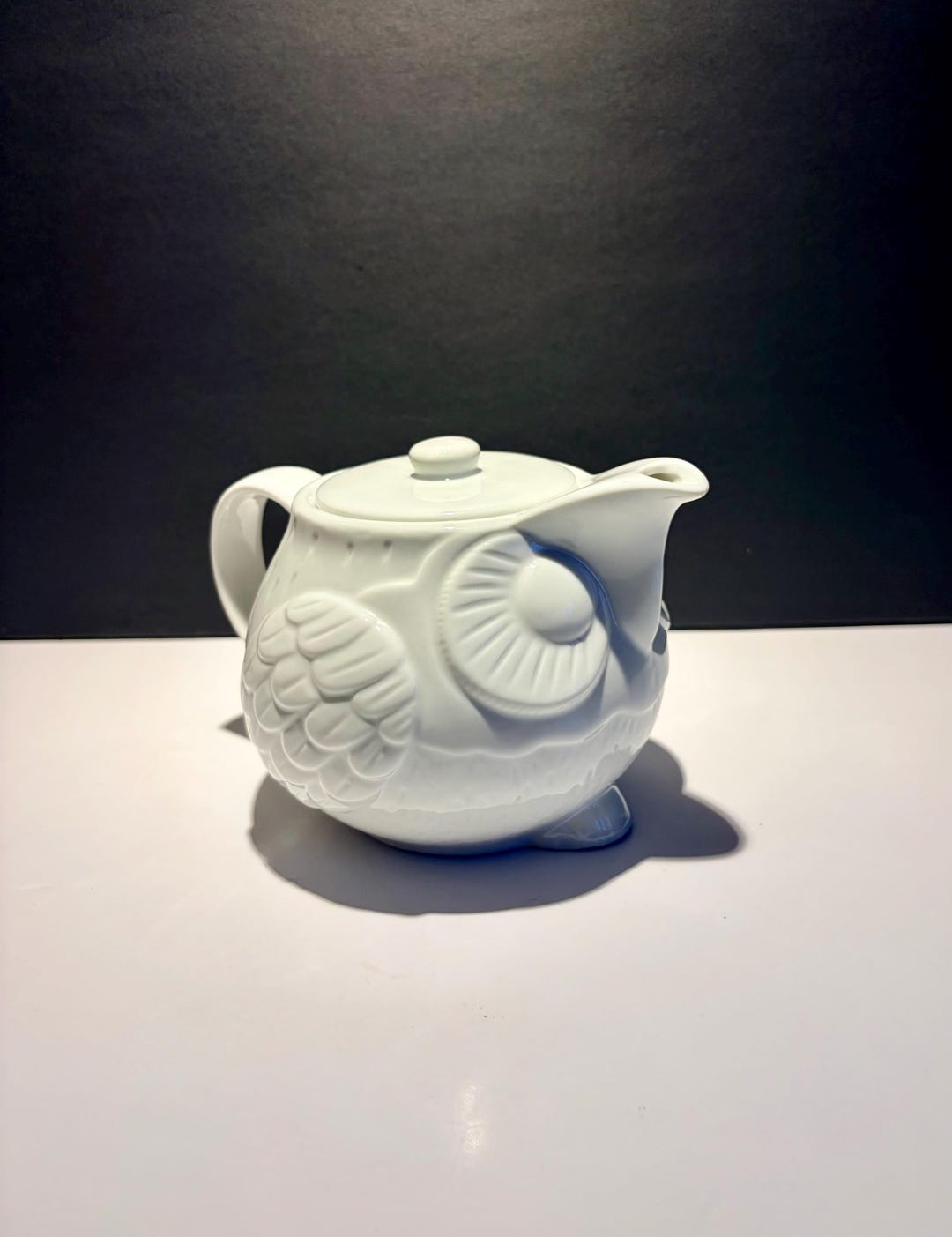 Abbot Collection White Sitting Owl Teapot - Etsy