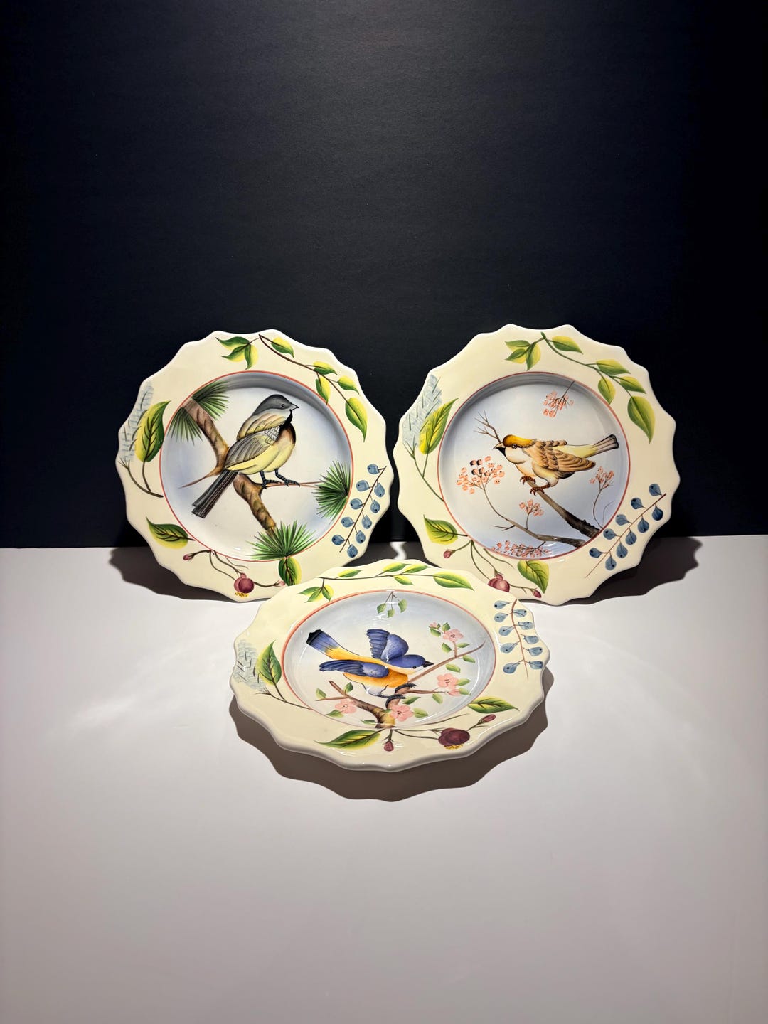 Vintage Home Interiors and Gifts Decorative Songbird Plates Set of 3 - Etsy