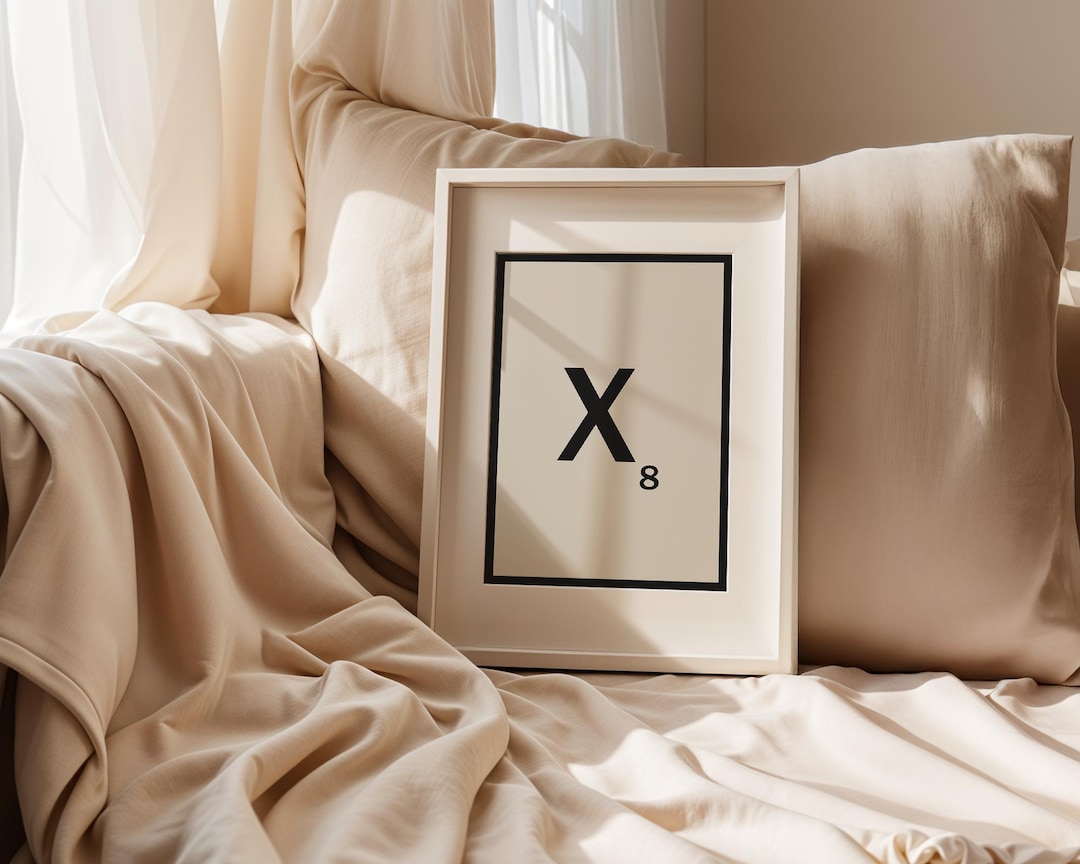 Letter X Word Tile Digital Download | Alphabet Letter Typography Poster ...