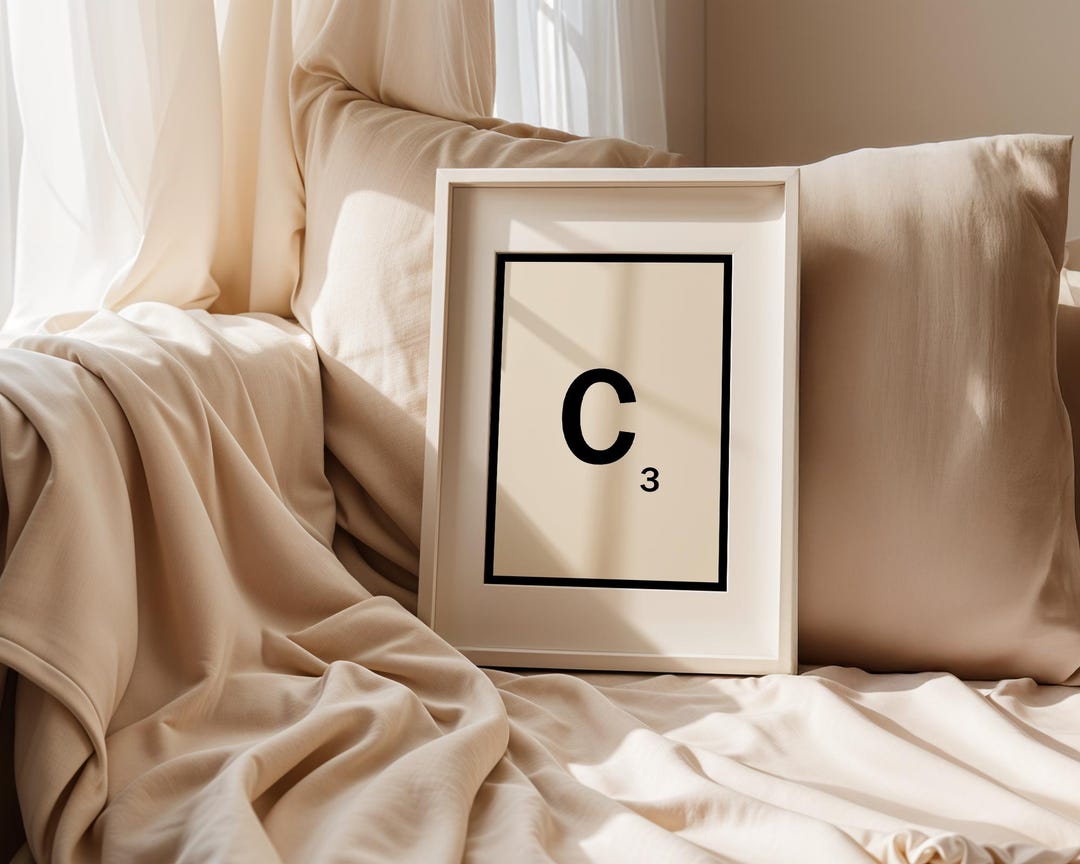 Letter C Word Tile Digital Download | Alphabet Letter Typography Poster ...