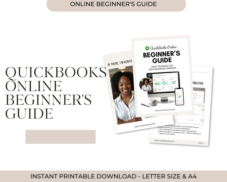 Quickbooks Online Beginner Guide 2025 (digital Download) - Etsy