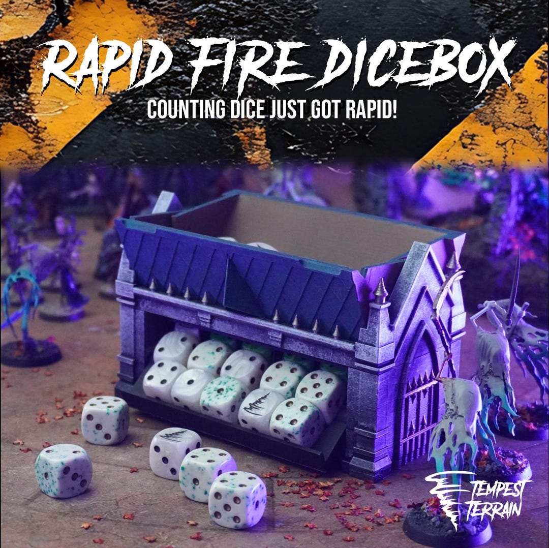 Rapid Fire Dicebox - Gothic Mausoleum - PLA Dice Sorter & Organizer - Etsy