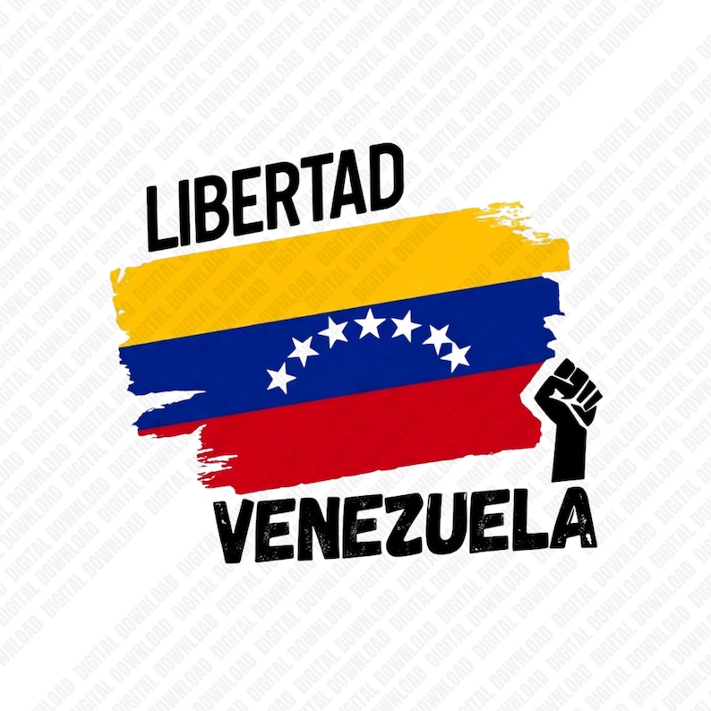 Libertad Venezuela PNG, Freedom Protest Art, Venezuelan Flag Graphic ...