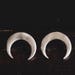 Crescent Moon Horn Earrings-sterling Silver Moon Stud - Etsy