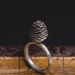 Pine Cone Ring-sterling Silver Pine Cone Ring-botanical Jewelry ...