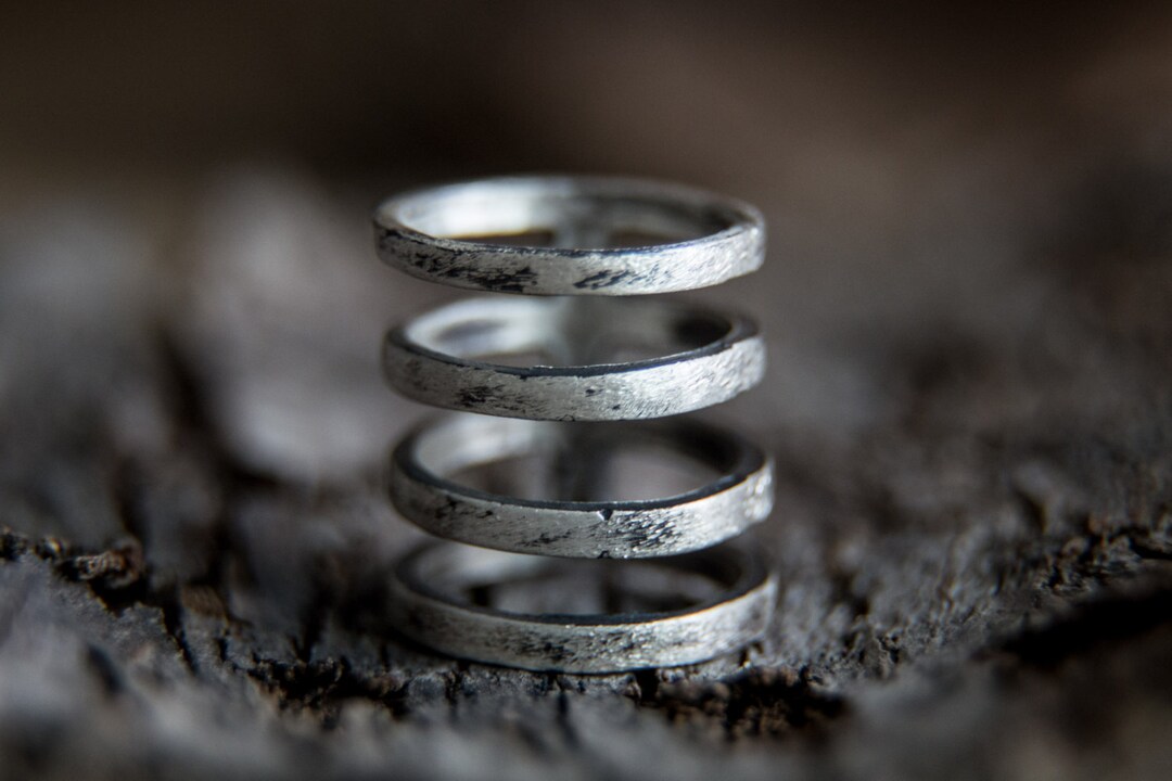 Cage Ring -sterling Silver Wide Band Index Finger Ring-statement ...