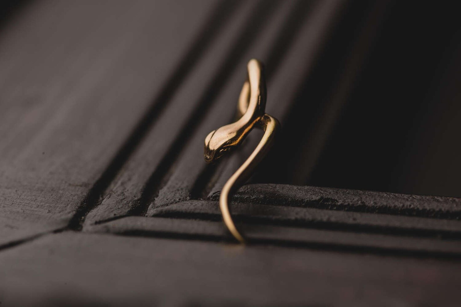 14K Solid Gold Snake Earring-grecian Inspired Gold Snake Stud | Etsy