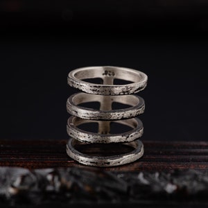 Cage Ring -sterling Silver Wide Band Index Finger Ring-statement ...