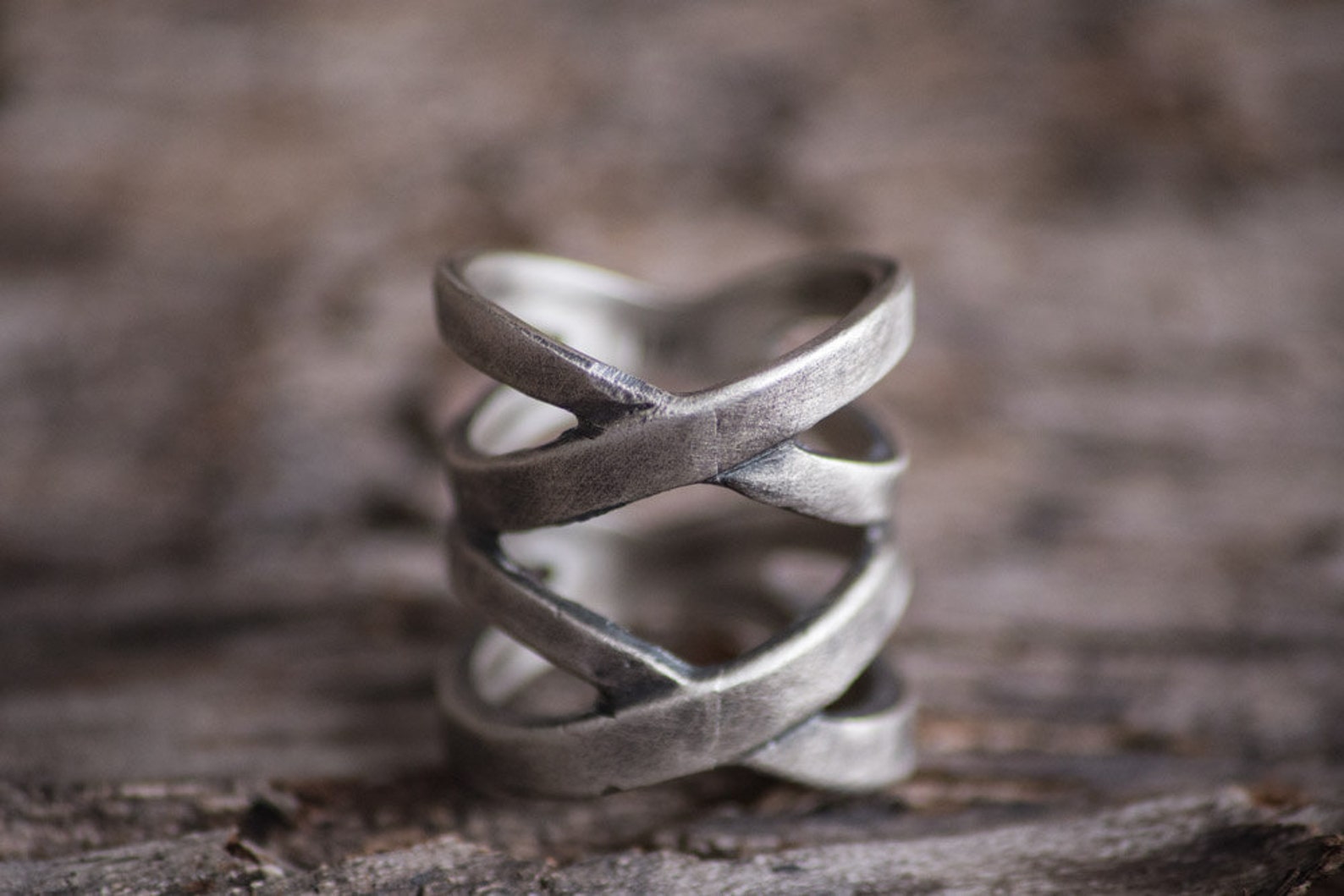 Wide Wrap Ring-sterling Silver Wrap Ring-silver Wraparound | Etsy