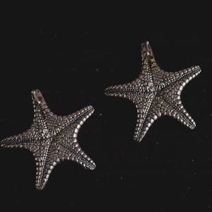 Sterling Silver Starfish Earrings-starfish Stud Earrings-chic Summer ...