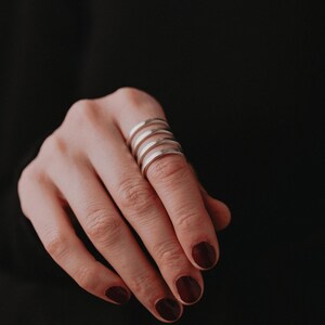 Cage Ring -sterling Silver Wide Band Index Finger Ring-statement ...
