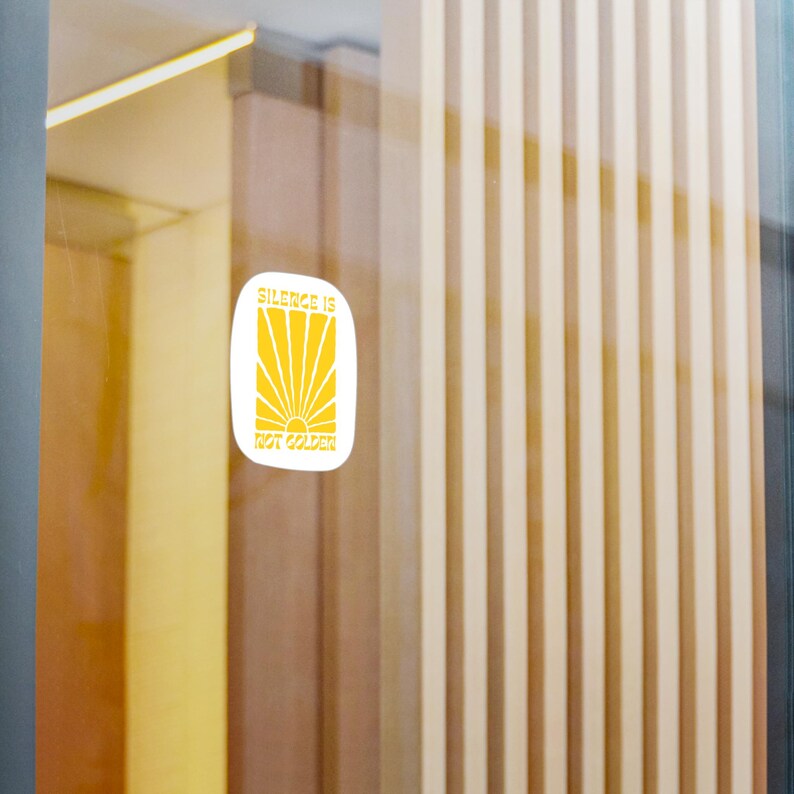 Silence is Not Golden Vinyl Sticker, Retro Protest Art Decal - Etsy