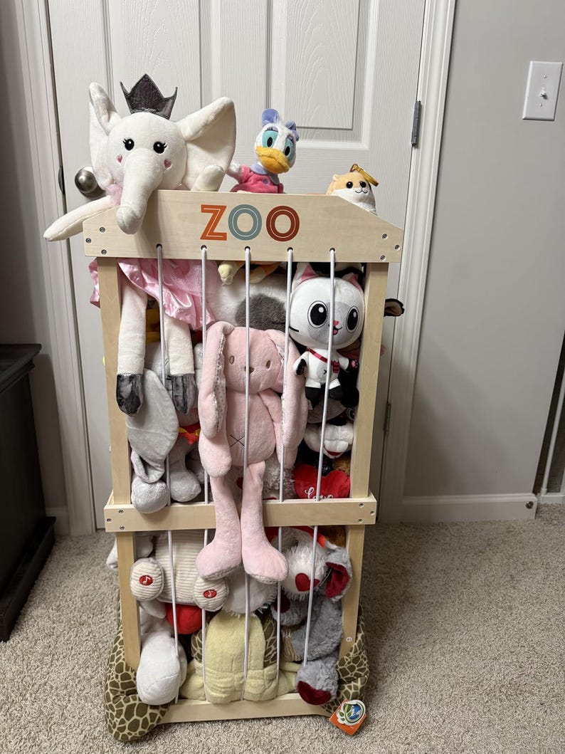 Wooden Stuffed Animal Toy Organizer Storage for Kids Playroom - Etsy