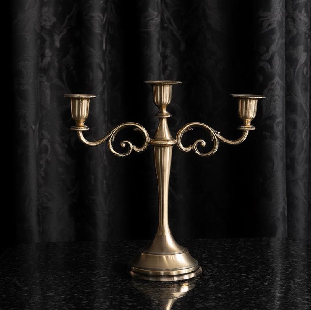 Vintage Bronze Candelabra | European Style Candle Holder Centerpiece - Etsy