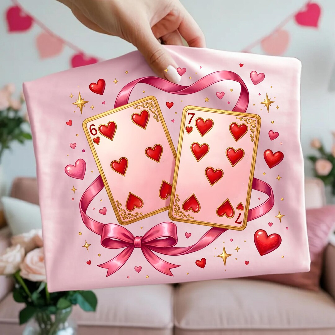 Playing Cards Valentine 6 7 PNG, Preppy 67 Six Seven Valentines Png ...