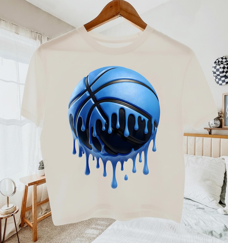 Retro Basketball Ice Cream Drip Png: Basketball Season Png, Basketball ...