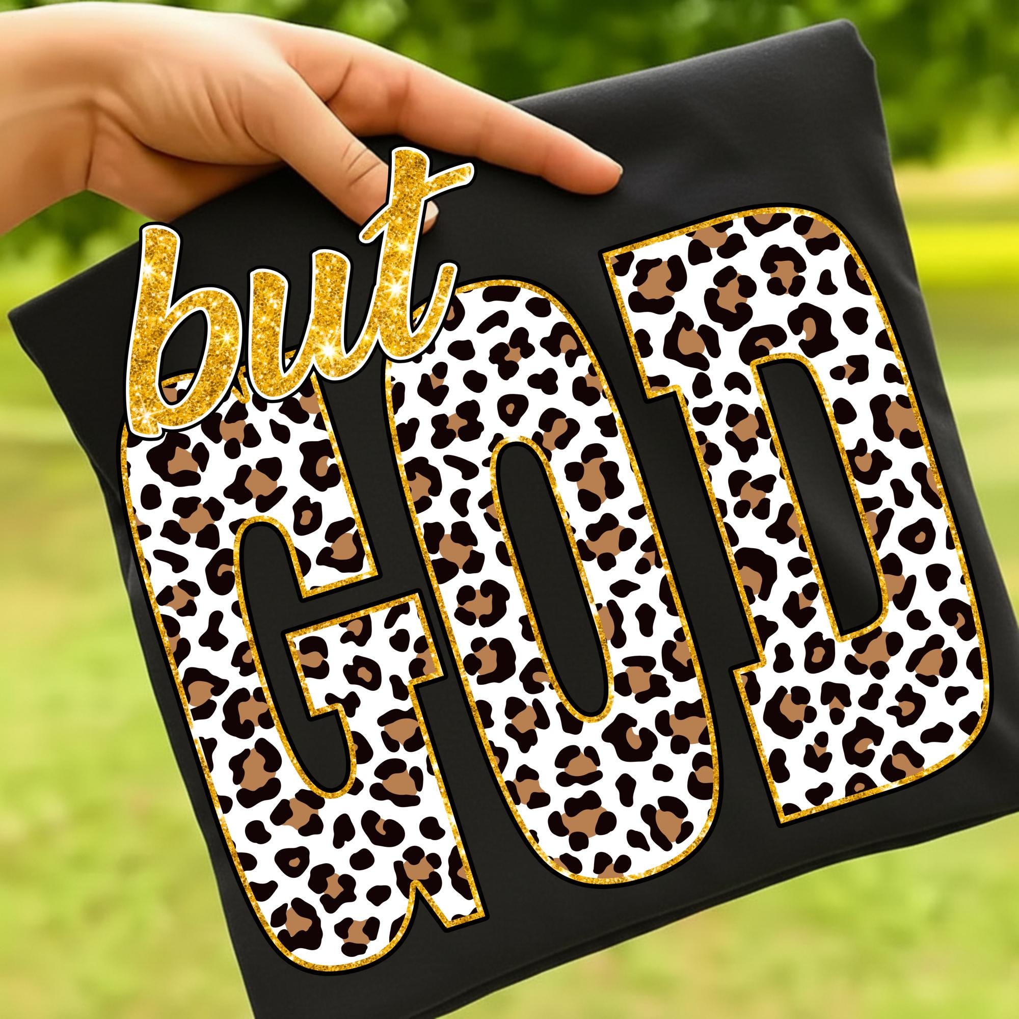 But God PNG, Leopard Print Christian Png, Religious Faith Sublimation ...