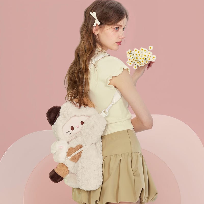 Plush Animal Handbag - Etsy