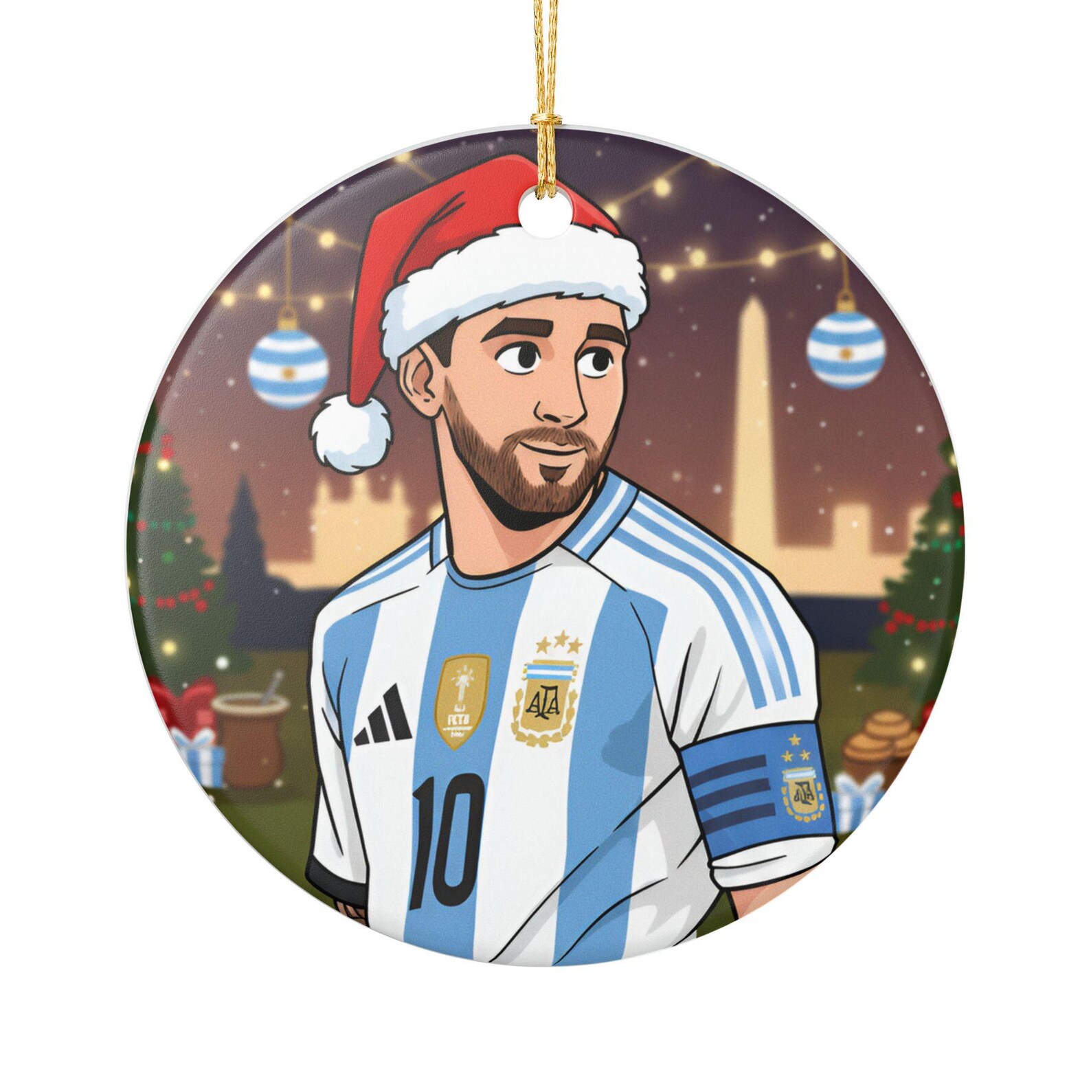 Lionel Messi Ornament, Messi Inter Miami, Barcelona Christmas Holidays ...