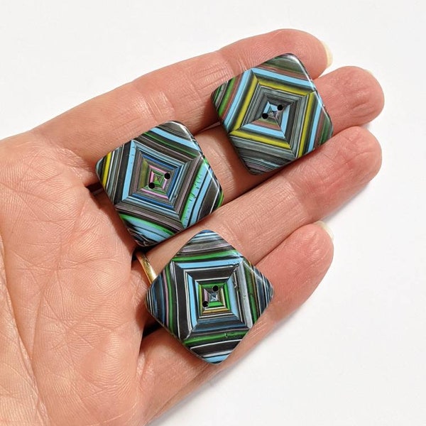 Polymer Clay Buttons - Etsy