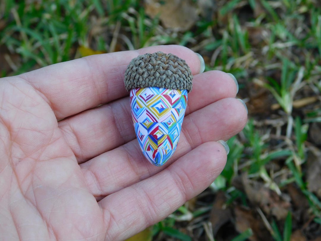 Large Decorative Polymer Clay Acorn - Etsy