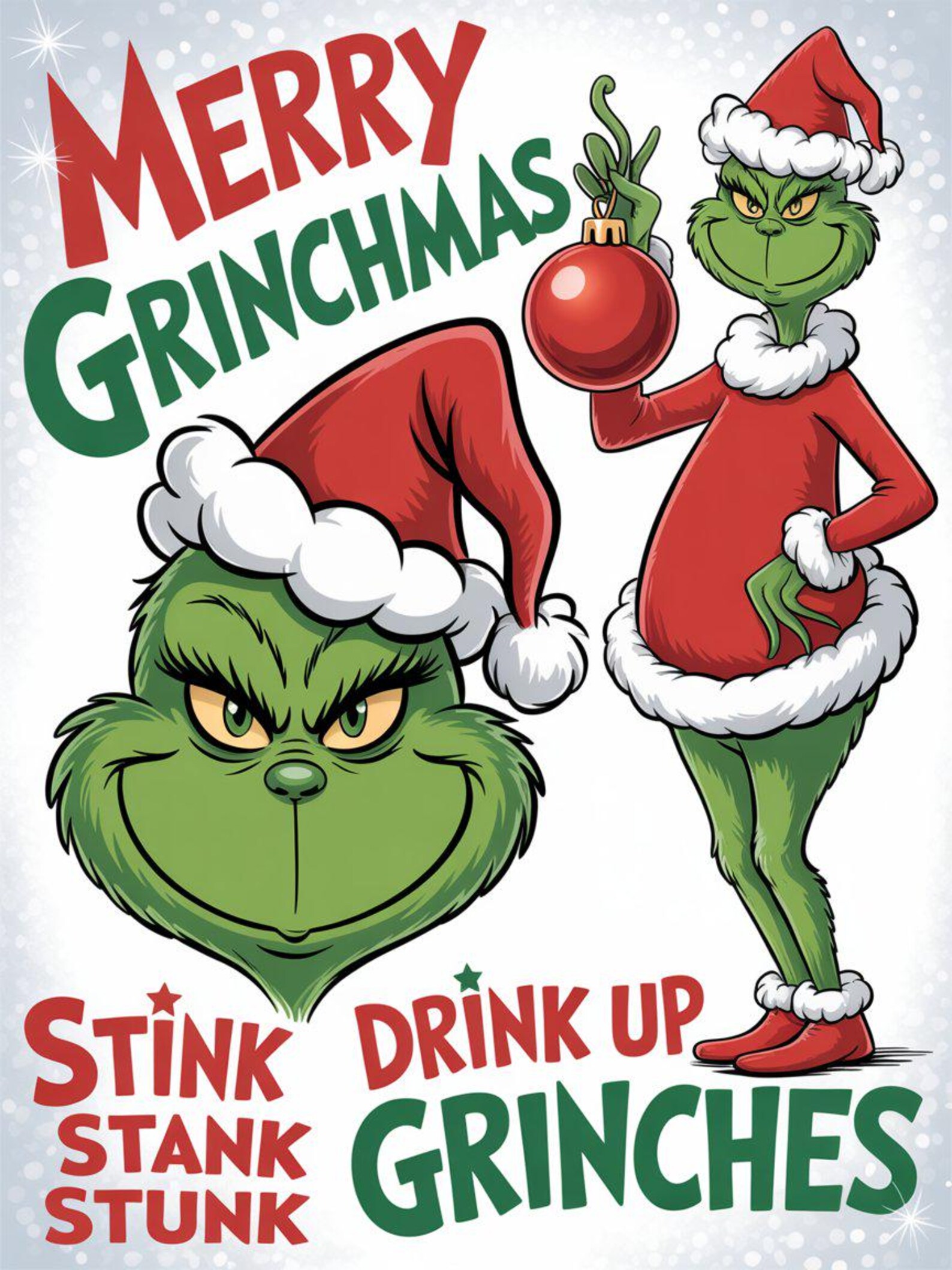 Grinch Christmas SVG Bundle | Merry Christmas Cut Files | Grinch Faces ...