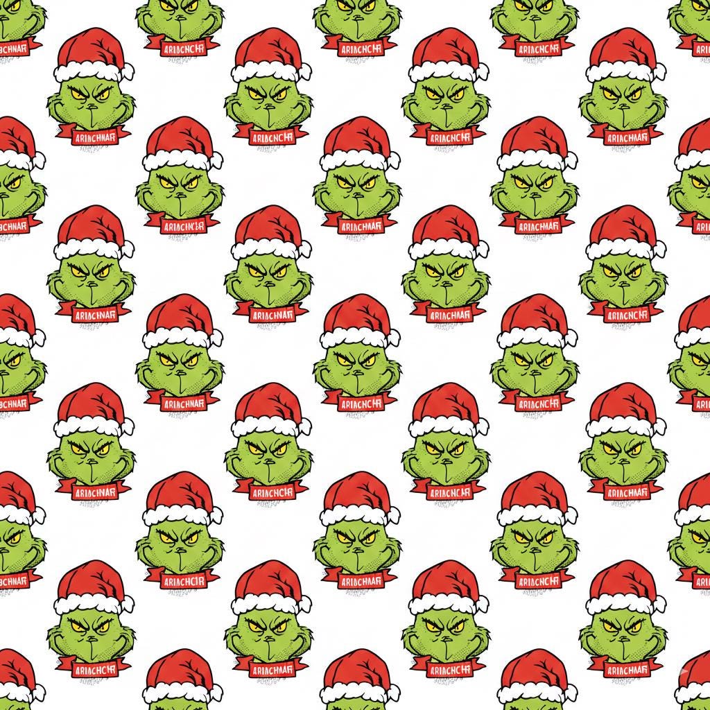 Grinch Digital Paper Pack, Grinch Christmas Seamless Patterns, Whoville ...