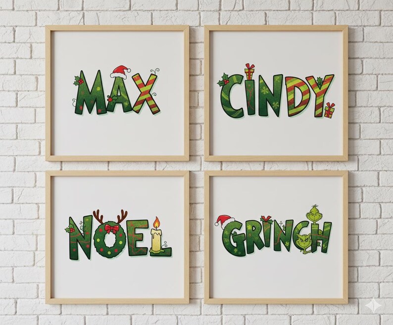 Grinch Alphabet, Grinch Christmas Font SVG, Green Character Font ...