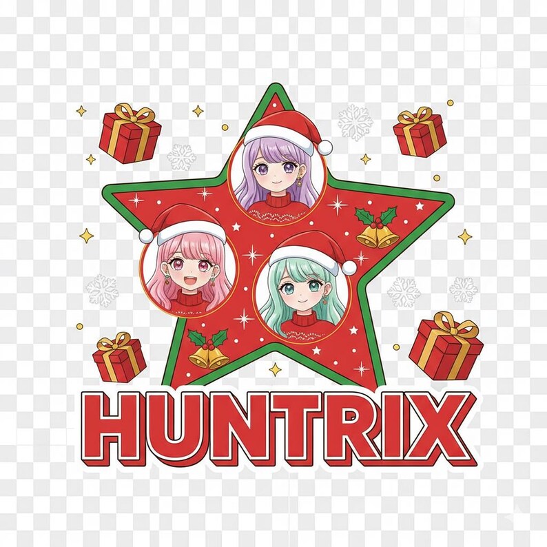 Huntrix Christmas PNG Bundle, Kpop Anime Clipart (digital Download) - Etsy