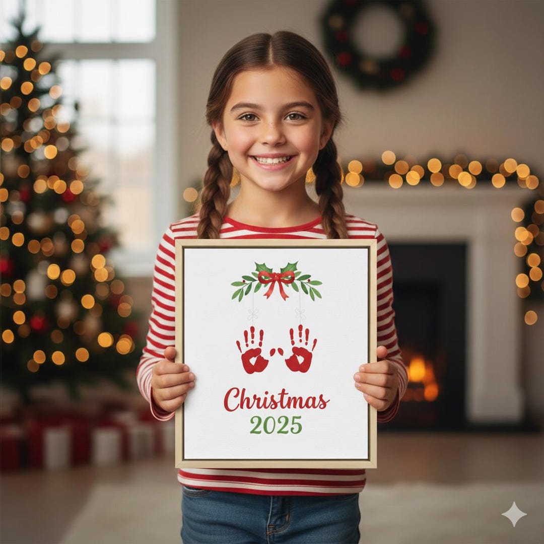Christmas Handprint Poem Printable | Kids DIY Holiday Craft, Baby ...