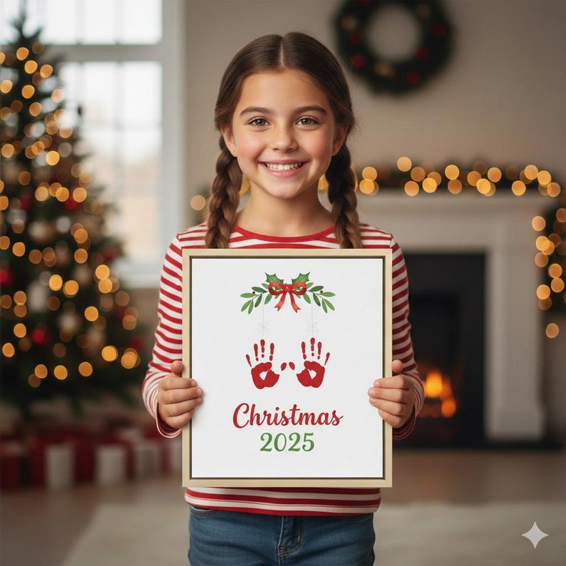Christmas Handprint Poem Printable | Kids DIY Holiday Craft, Baby ...