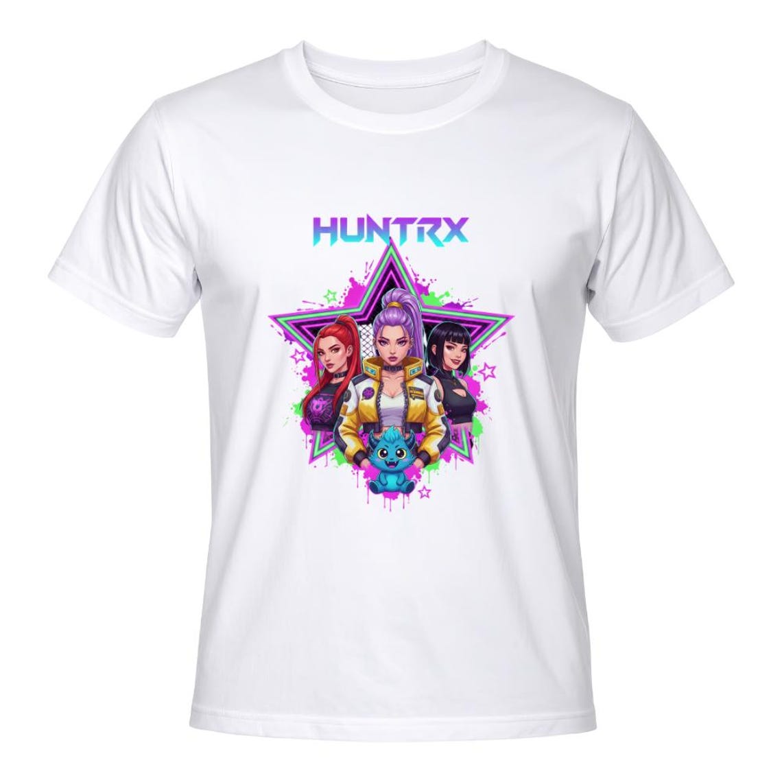 Kpop Demon Hunters PNG | Huntrix Kpop Idol Group Design, Demon Hunter ...