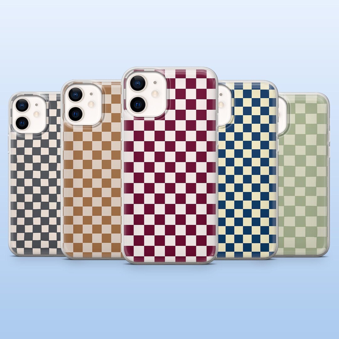 Checkers Phone Case Checkered Squares Cover for Iphone17pro, 16, 15, 14 ...