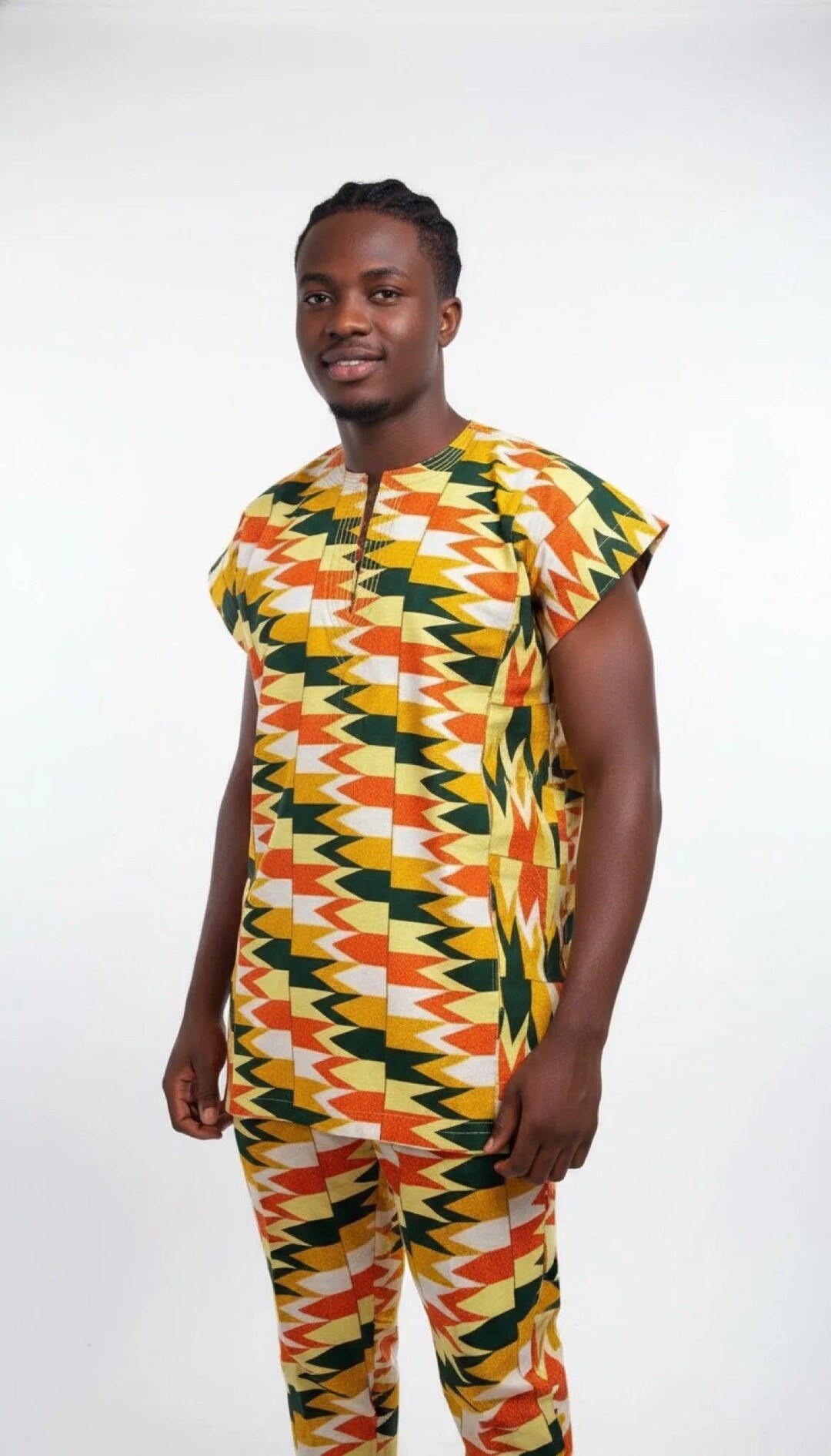 Ancestral Path Set - Men’s African-inspired Outfit (US Men’s Size ...