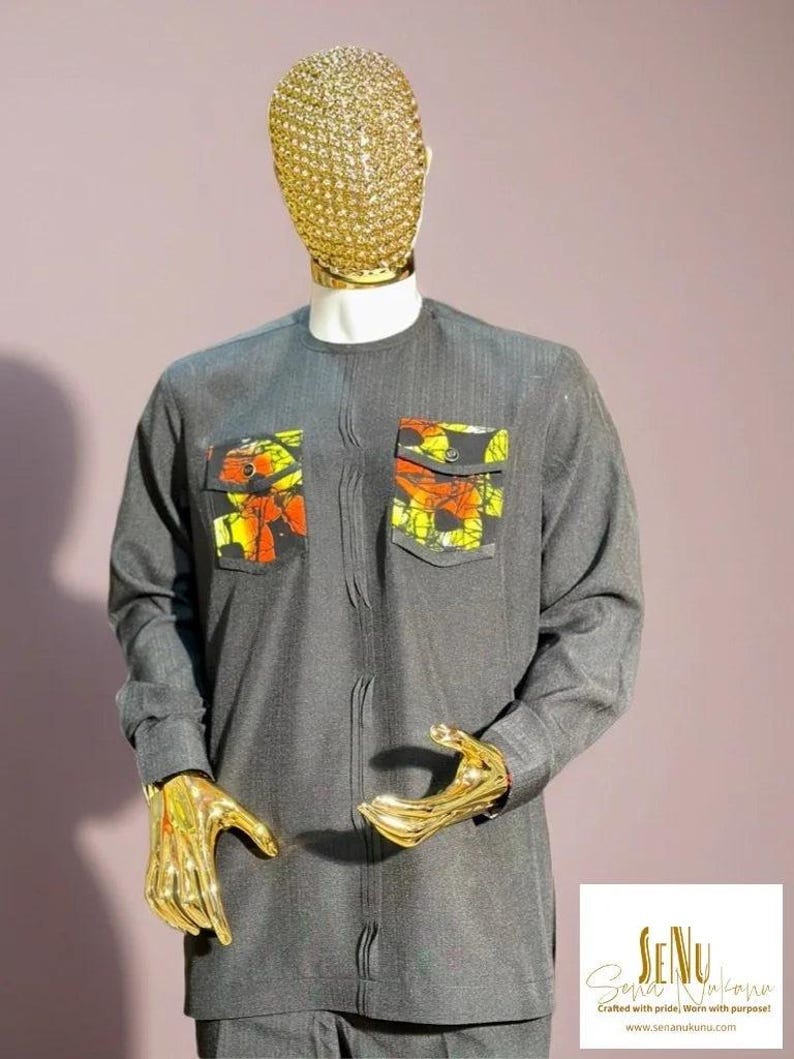 Ancestral Twin Flame Pulse - Men’s African-inspired Outfit (US Men’s ...