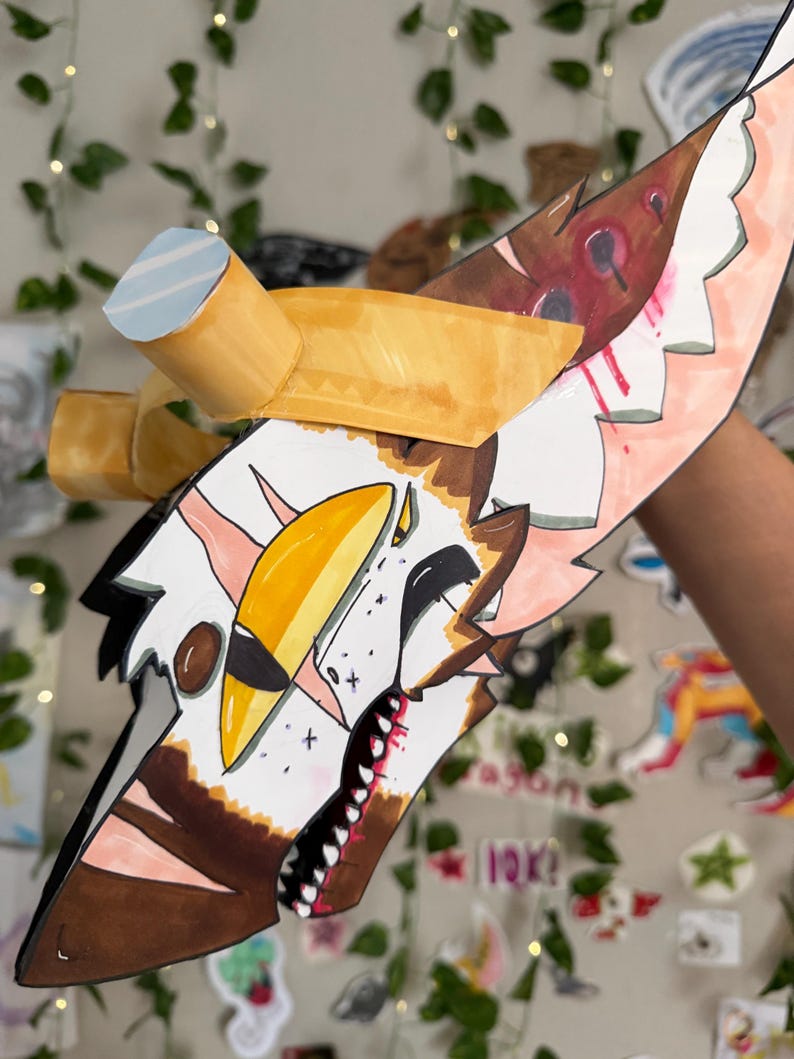 Coffee the Cardstock Dragon Puppet! - Etsy