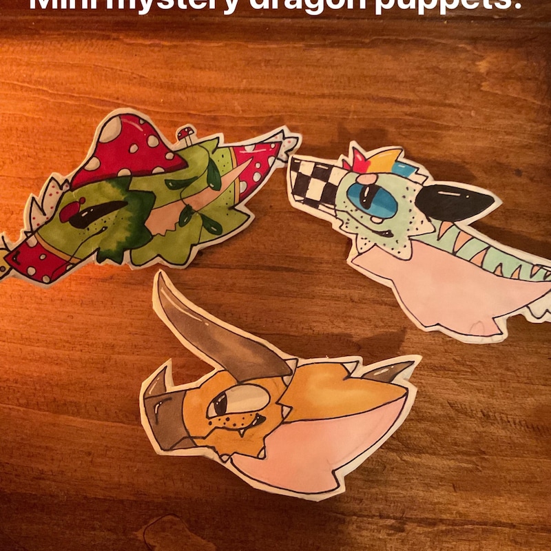 Dragon Puppets Mini - Etsy