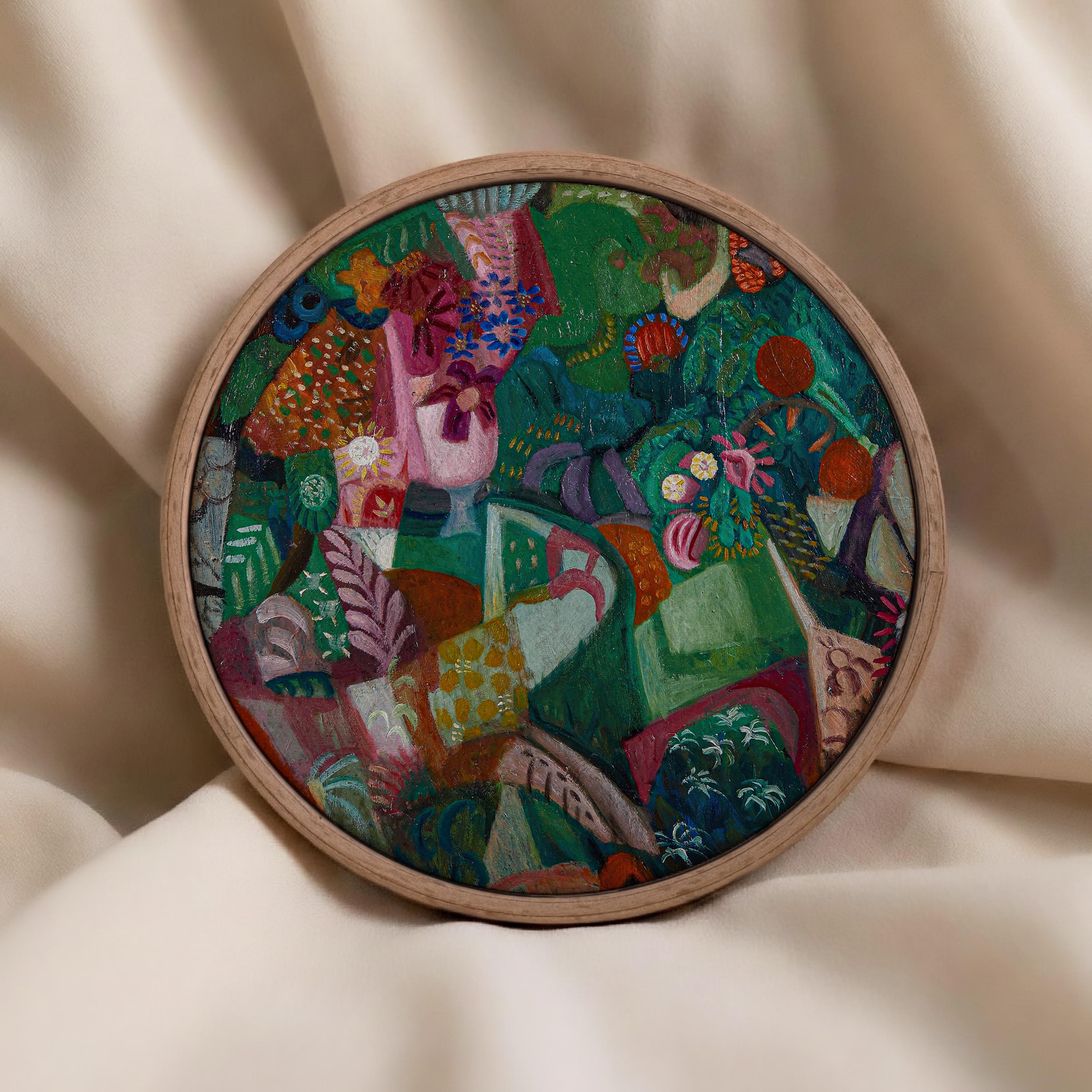 Colorful Abstract Botanical Art Print, Maximalist Tropical Painting, Vibrant Folk Art Wall Decor Colorful Abstract Botanical Art Print, Maximalist Tropical Painting, Vibrant Folk Art Wall Decor