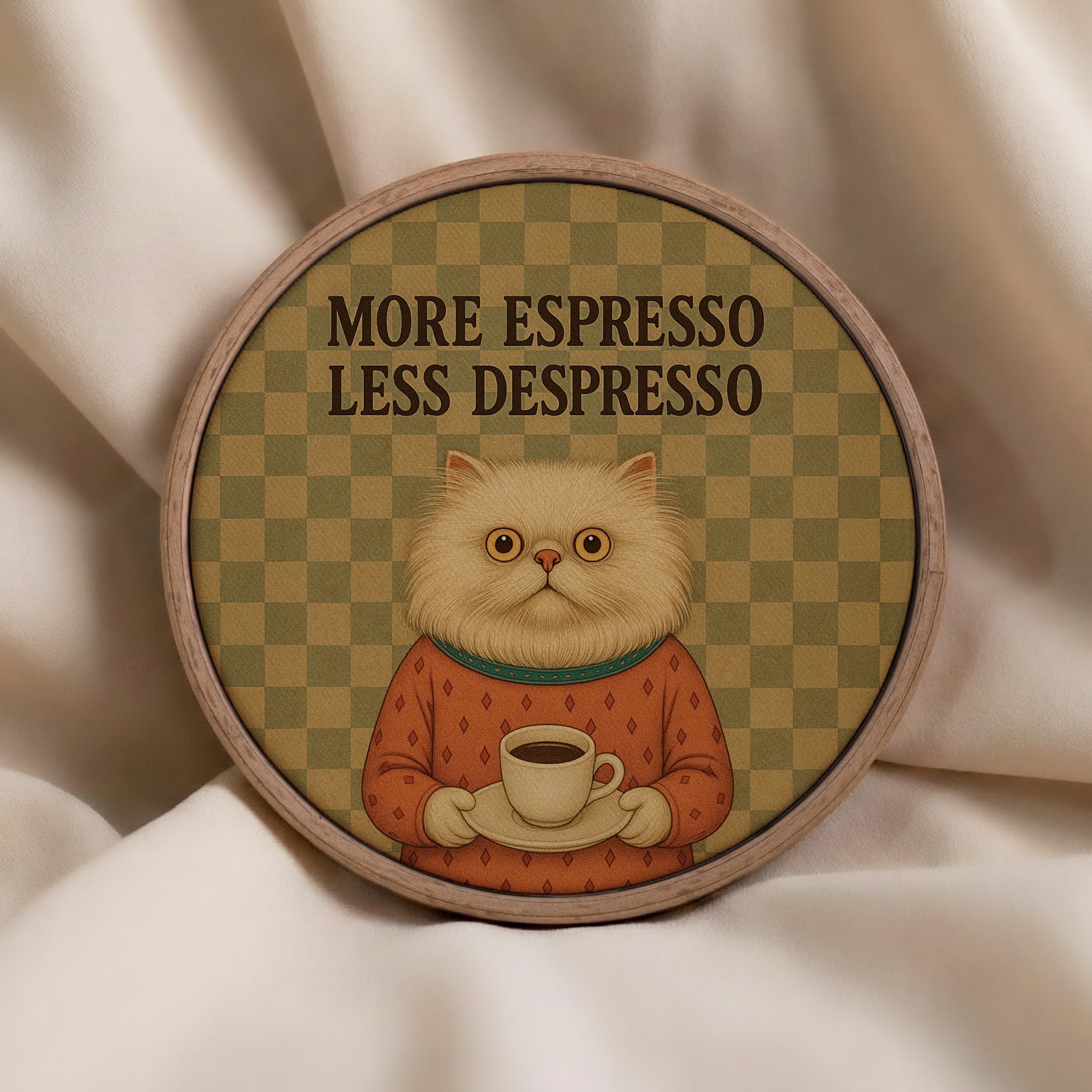 More Espresso Less Depresso Cat Wall Art, Funny Coffee Lover Print, Cute Kitchen Decor More Espresso Less Depresso Cat Wall Art, Funny Coffee Lover Print, Cute Kitchen Decor