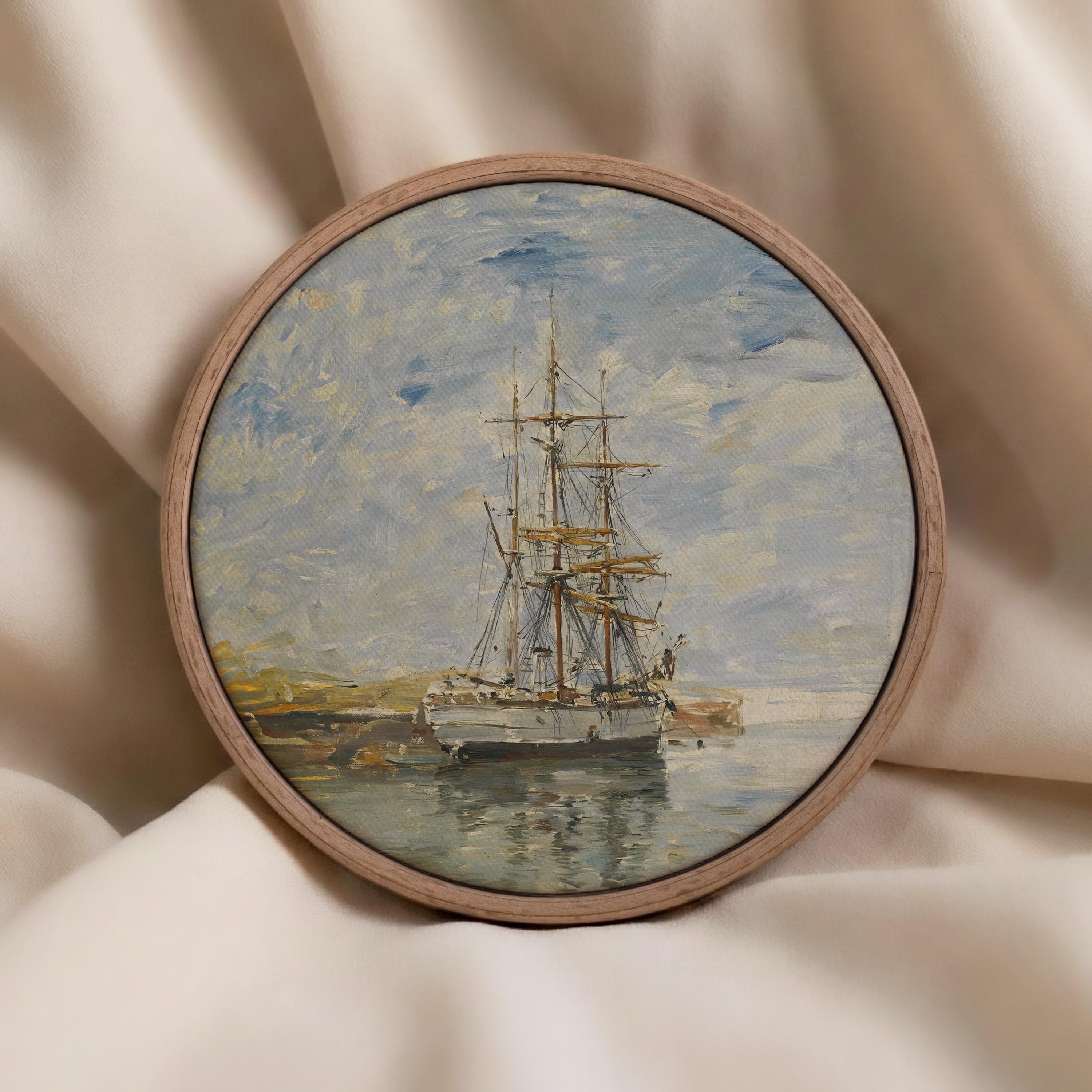 Vintage Sailboat Painting - Maritime Art Print - Classic Ship at Sea - Nautical Wall Decor for Coastal Home Decor Vintage Sailboat Painting - Maritime Art Print - Classic Ship at Sea - Nautical Wall Decor for Coastal Home Decor