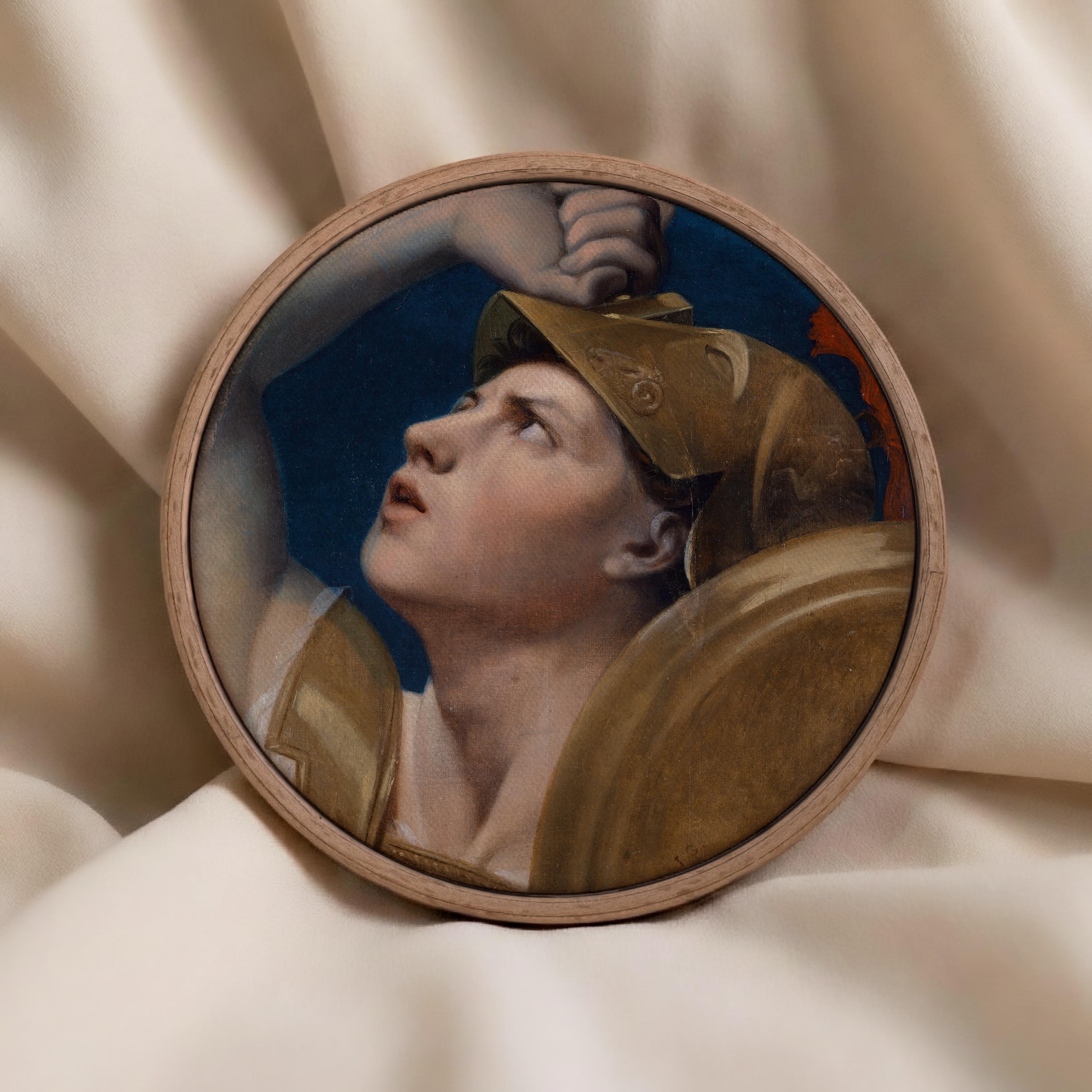 Mars Painting Art Print, Classical Mythology Decor, Dark Academia Aesthetic Mars Painting Art Print, Classical Mythology Decor, Dark Academia Aesthetic