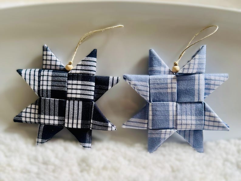 Hawaiian Palaka Star Ornament – Handmade Island Christmas Decoration - Etsy