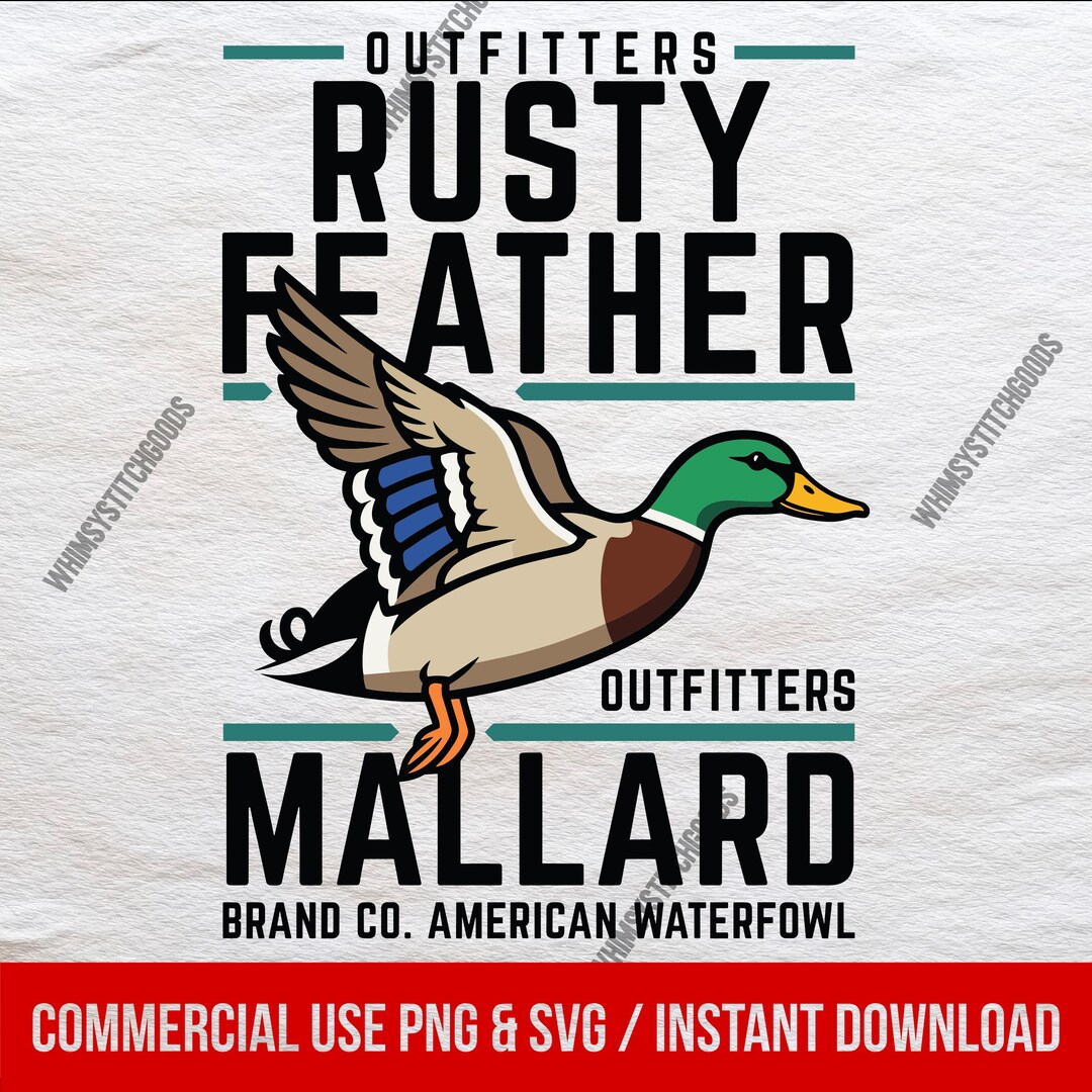 Mallard Duck Hunting SVG & PNG Bundle | Rusty Feather Outfitters ...