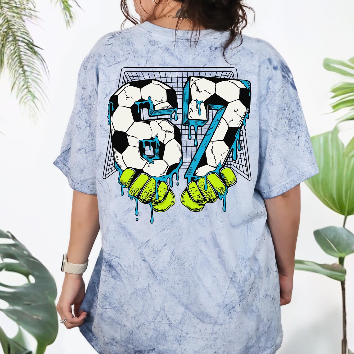 Soccer 67 Six Seven Funny Gen Alpha Meme Drip 67 Soccer PNG: Dripping ...