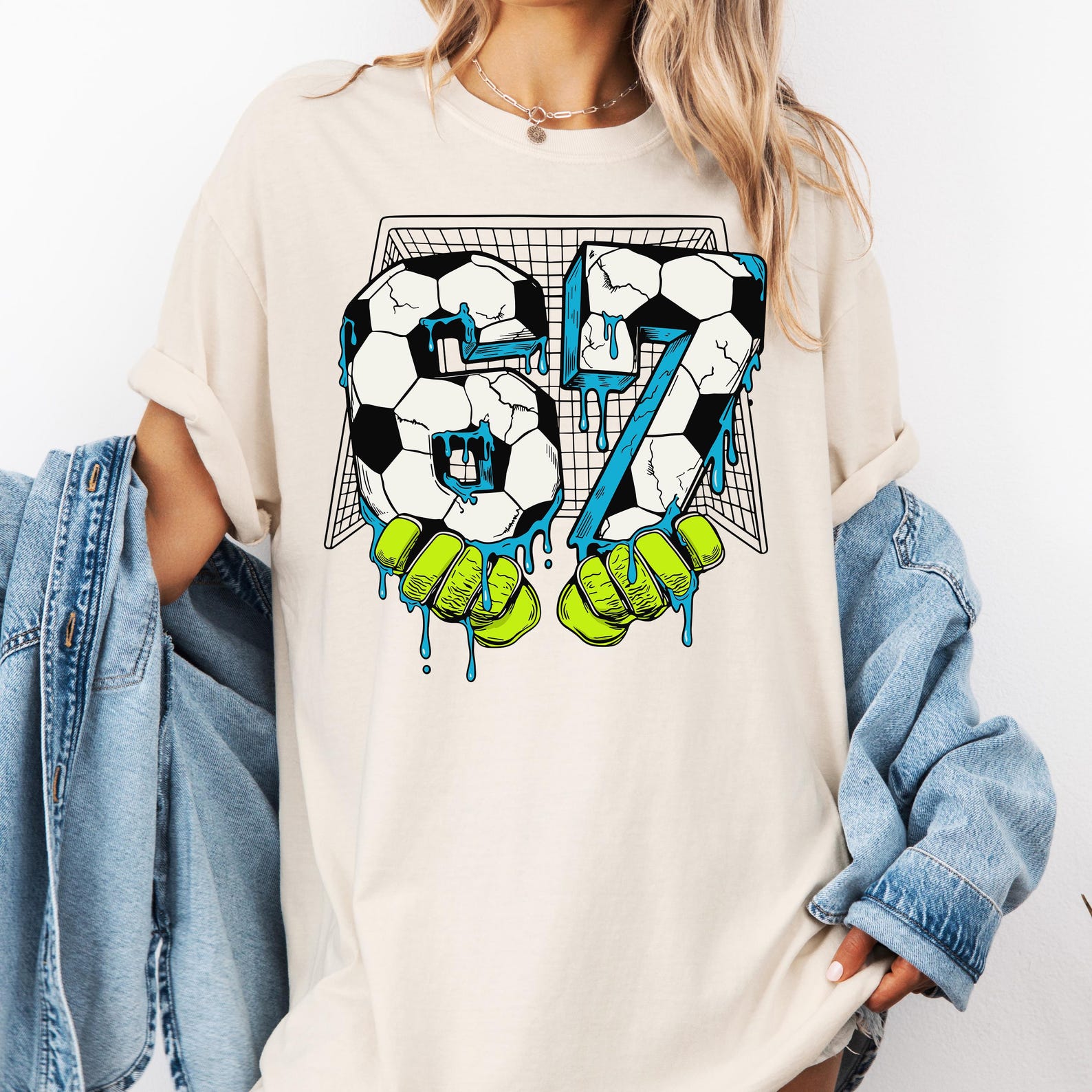 Soccer 67 Six Seven Funny Gen Alpha Meme Drip 67 Soccer PNG: Dripping ...